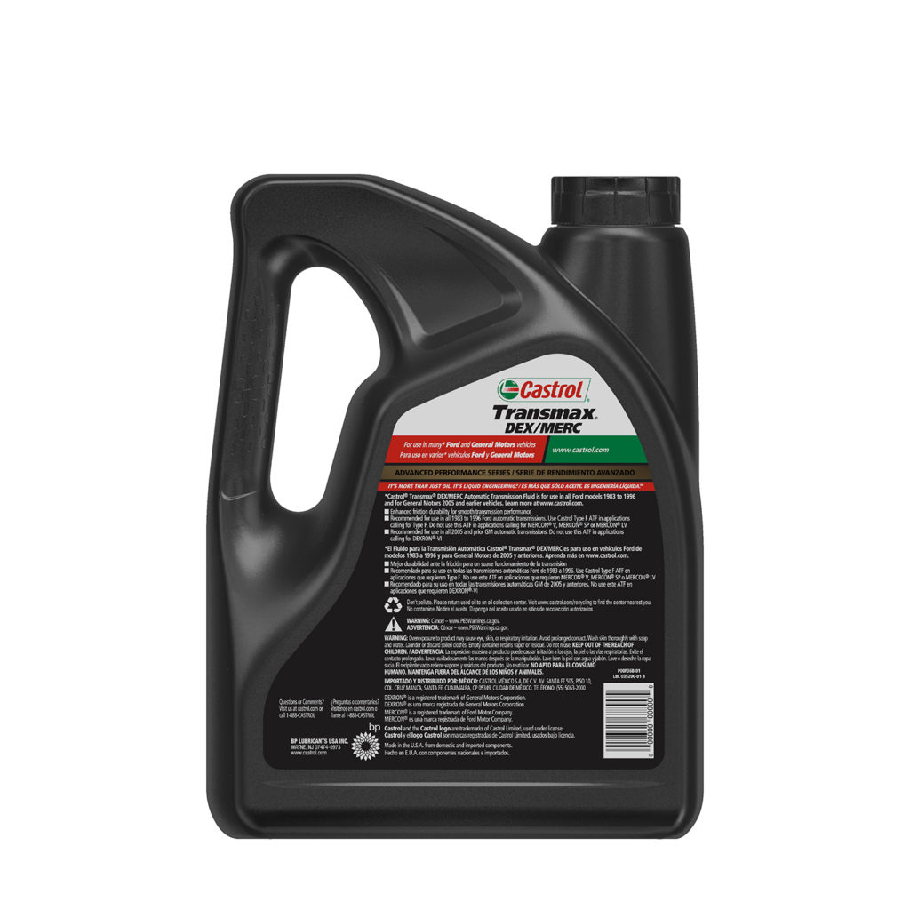 Castrol Transmax DEX/MERC Automatic Transmission Fluid 1 Gallon – NAT USA